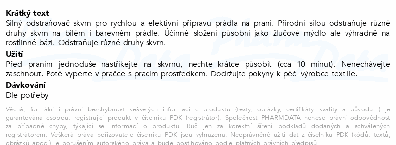 Frosch Sprej na skvrny a la žluč. mýdlo EKO 500ml | Lékárna Senimed